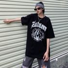 RONIN - Short-Sleeve Lettering T-Shirt | YesStyle