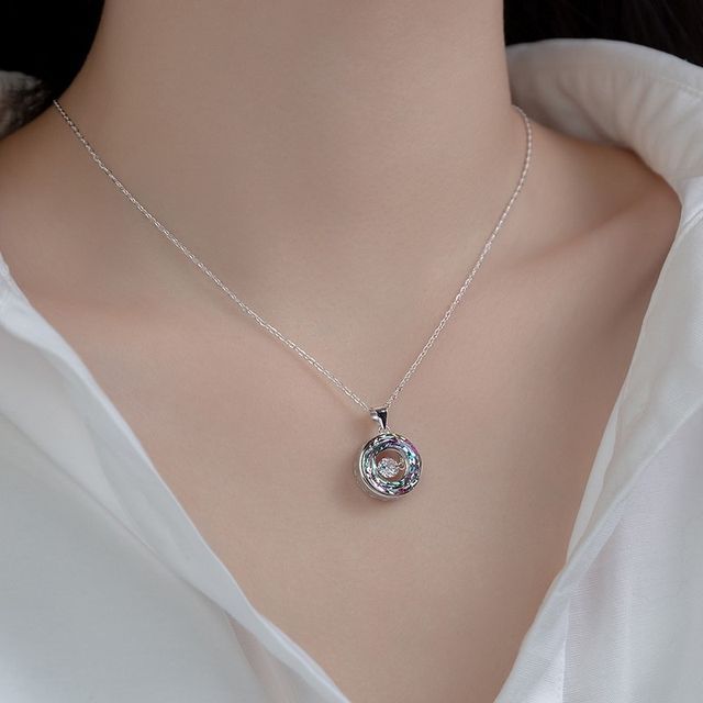 A’ROCH - Rhinestone Necklace | YesStyle