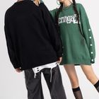 TIDE CARD LOG - Crew Neck Lettering Button Sweater | YesStyle