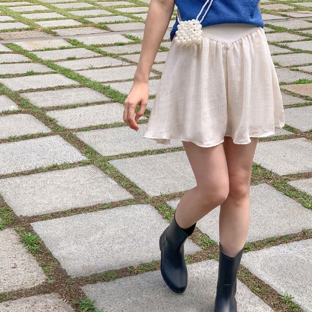 CHERRYKOKO - Ruffled Mini Yoke Skirt | YesStyle