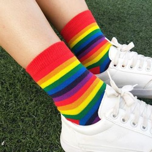 Rivara - Set: Rainbow Socks | YesStyle