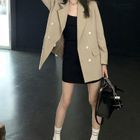 Tolany - Applique Double-Breasted Blazer | YesStyle