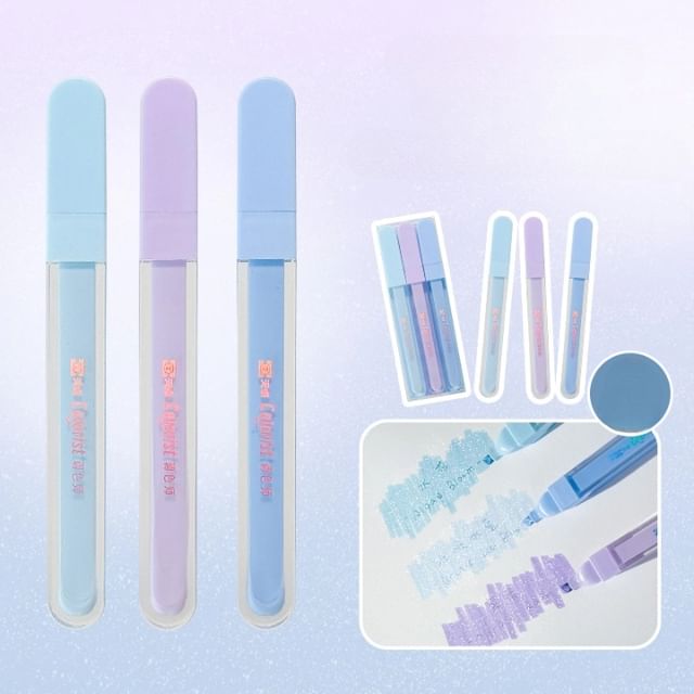 Fun House - Set of 3: Gradient Glitter Highlighter (Various Designs ...