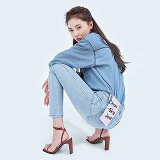 chuu - Washed Slim-Fit -5kg Street Jeans vol.4 | YesStyle