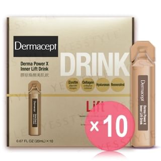 Buy Rohto Mentholatum - Dermacept Derma Power X Inner Drink (x10) (Bulk ...