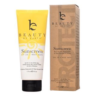 Buy Beauty by Earth - Natural Mineral Body Sunscreen SPF 25 + Reef Safe ...