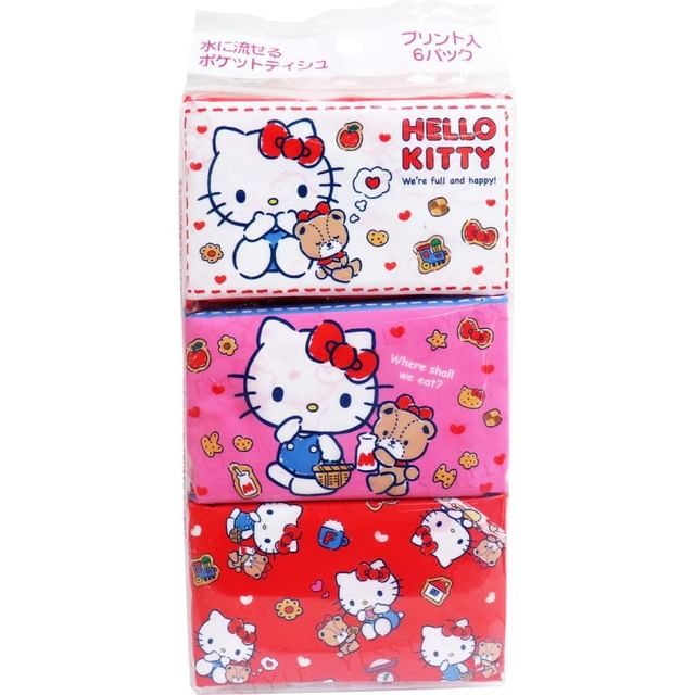 HAYASHI TISSUE - Sanrio Hello Kitty Flushable Pocket Tissue | YesStyle