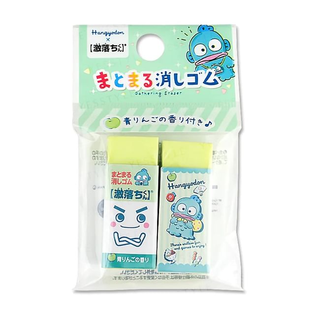 DAISO - Sanrio Hangyodon x Gekiochi-kun Gathering Eraser | YesStyle