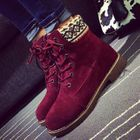 Hipsole - Patterned-Trim Ankle Boots | YesStyle