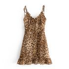 Osion - Spaghetti Strap Leopard Print A-Line Dress | YesStyle