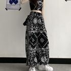 Chimerica - Paisley Print Crop Camisole Top / High Waist Baggy Pants ...