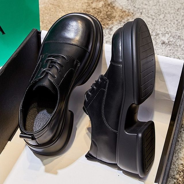 ZZ World - Faux Leather Lace-Up Shoes | YesStyle