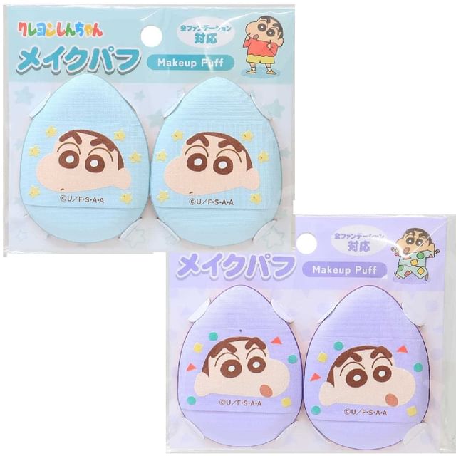 AI PLANNING - Crayon Shin-Chan Makeup Sponge (Set of 2) | YesStyle
