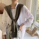 Msoura - Plain Knit Shawl | YesStyle