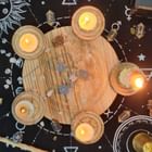 Michu - Wooden Ritual Board with Candle Holders | YesStyle