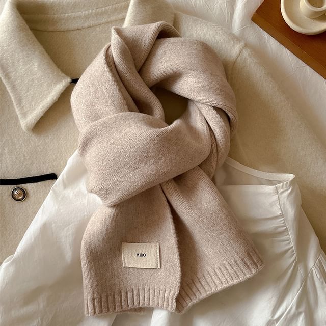 Frior - Plain Knit Scarf | YesStyle