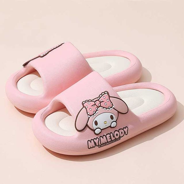 iswas - Sanrio MY MELODY Appliqué Slippers | YesStyle