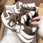 Novice - Lettering Lace-Up Platform Sneakers | YesStyle