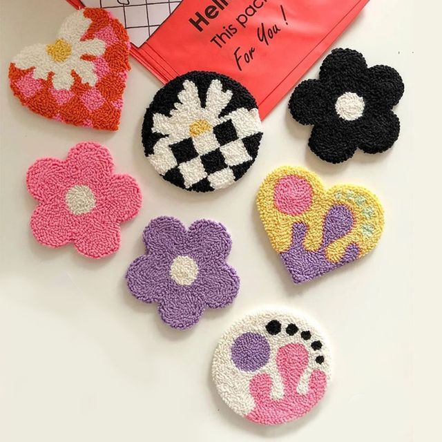 Kneavist - Cartoon Coaster DIY Tufting Kit (various designs) | YesStyle