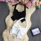 Dudu - Bow Accent Cropped Halter Top | YesStyle