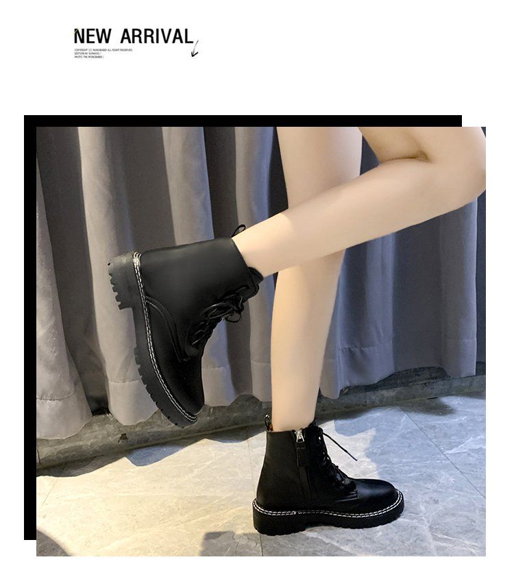 Belbie Lace-Up Short Platform Boots - 2 Types | YesStyle