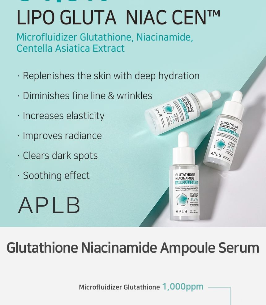 Buy Aplb Glutathione Niacinamide Ampoule Serum Set In Bulk