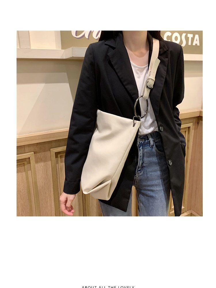 TZ Faux Leather Tote Bag | YesStyle