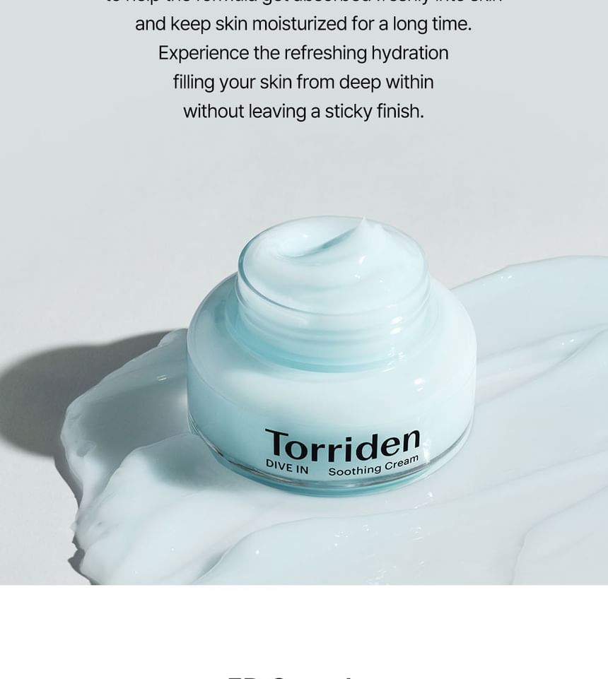 Buy Torriden - DIVE-IN Low Molecular Hyaluronic Acid Soothing Cream ...