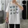 8th Sense - Elbow-Sleeve Butterfly Print T-Shirt | YesStyle