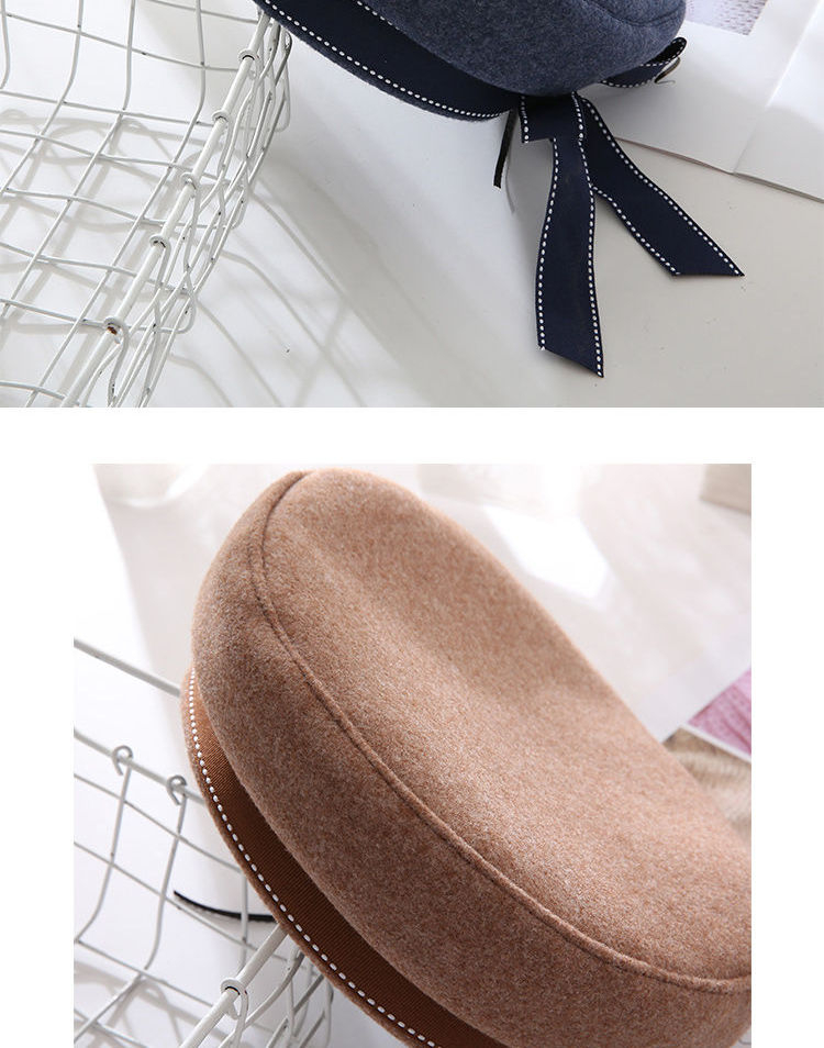 Skycap Sailor Style Ribbon Beret Hat | YesStyle