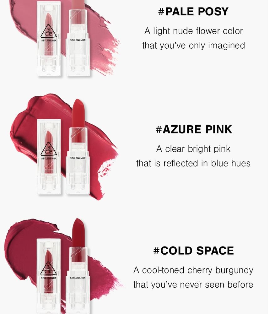 Buy 3CE - Soft Matte Lipstick - 15 Colors in Bulk ...