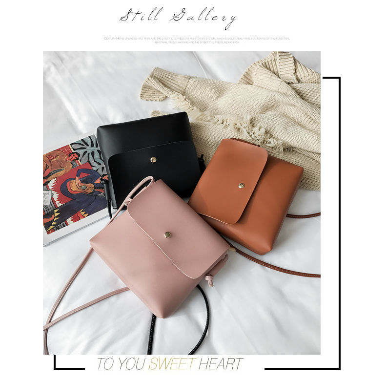 Lizzy Faux Leather Shoulder Bag | YesStyle