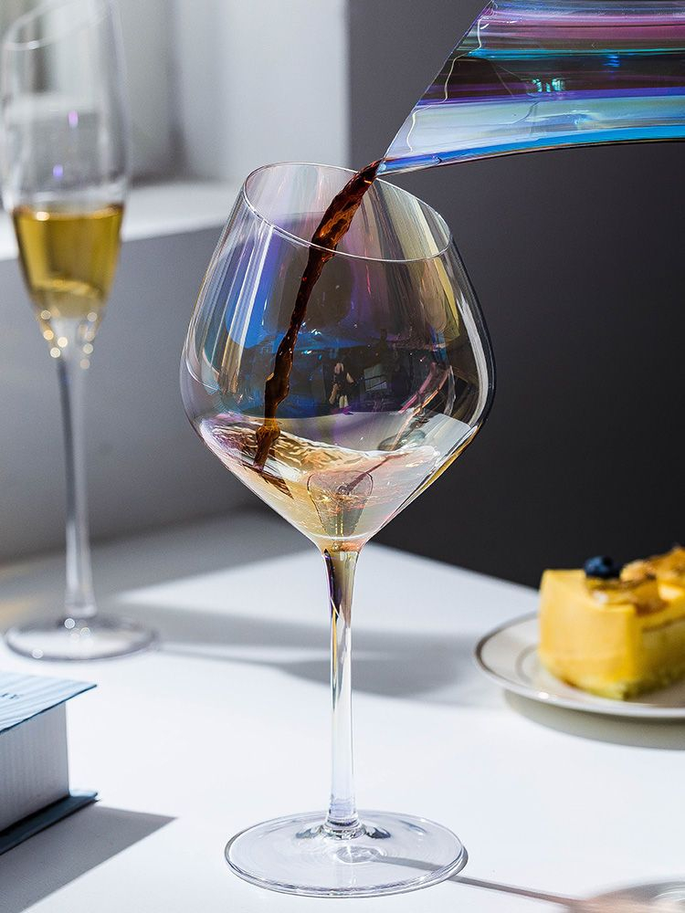 Modern Wife Angled Wine Glass | YesStyle