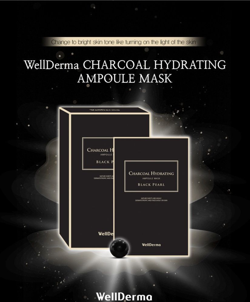 Buy WellDerma - Black Pearl Charcoal Hydrating Ampoule Mask Set in Bulk ...