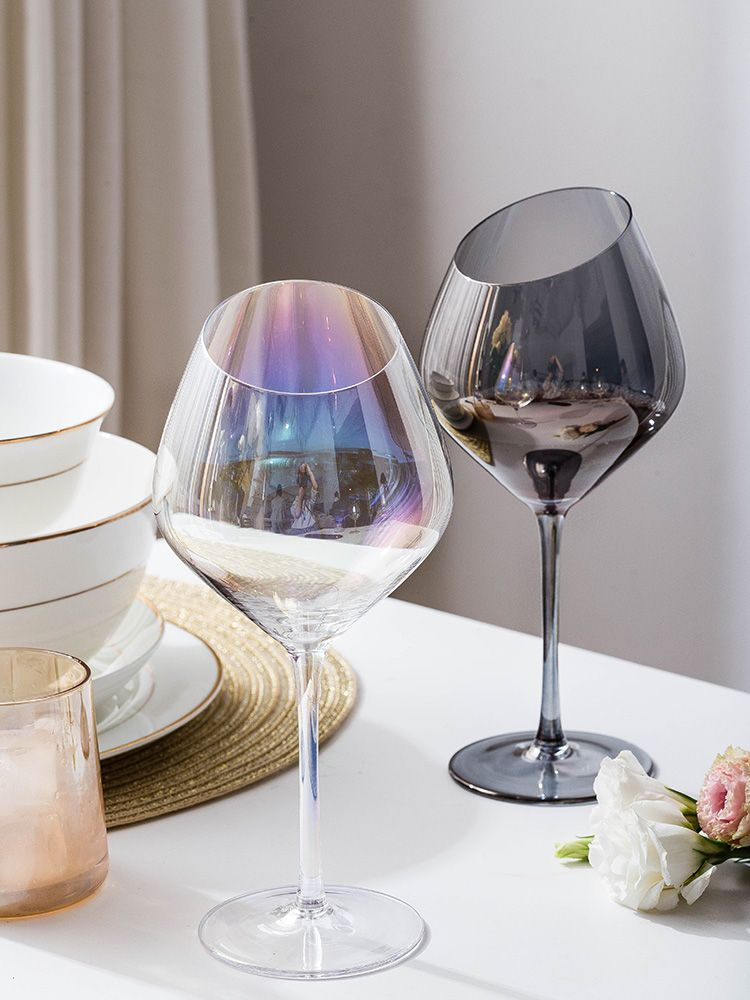 Modern Wife Angled Wine Glass | YesStyle