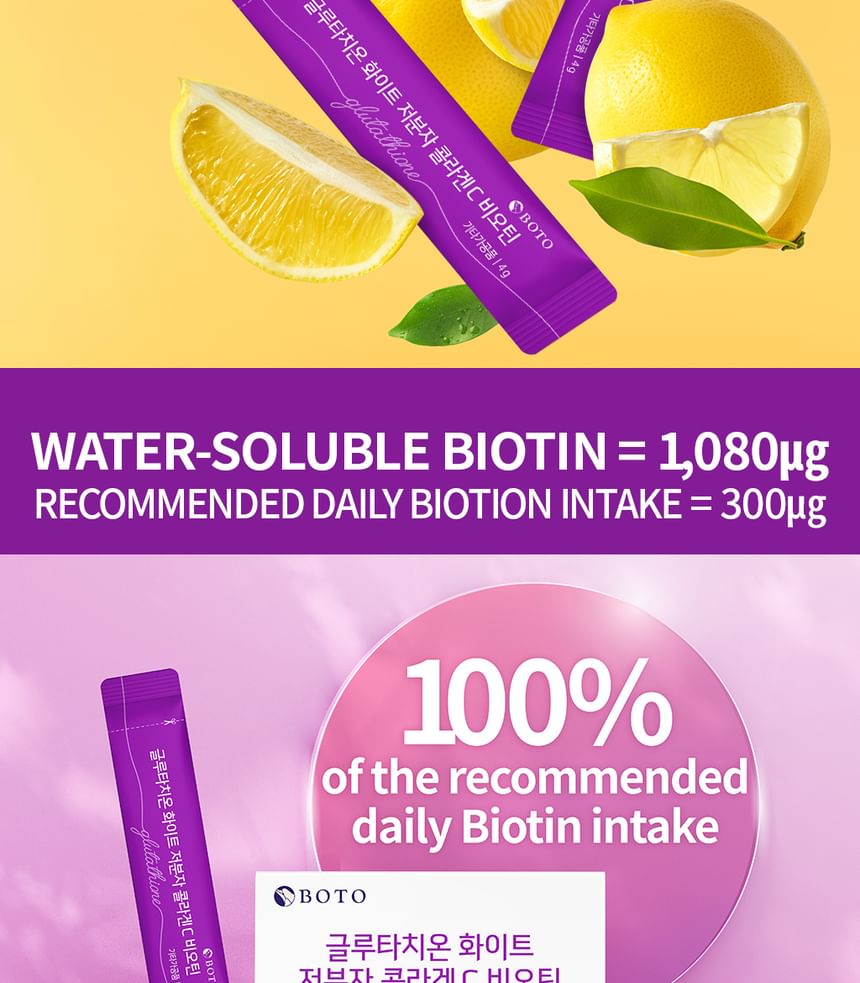 Buy BOTO - Glutathione White Small Molecule Collagen C Biotin in Bulk ...