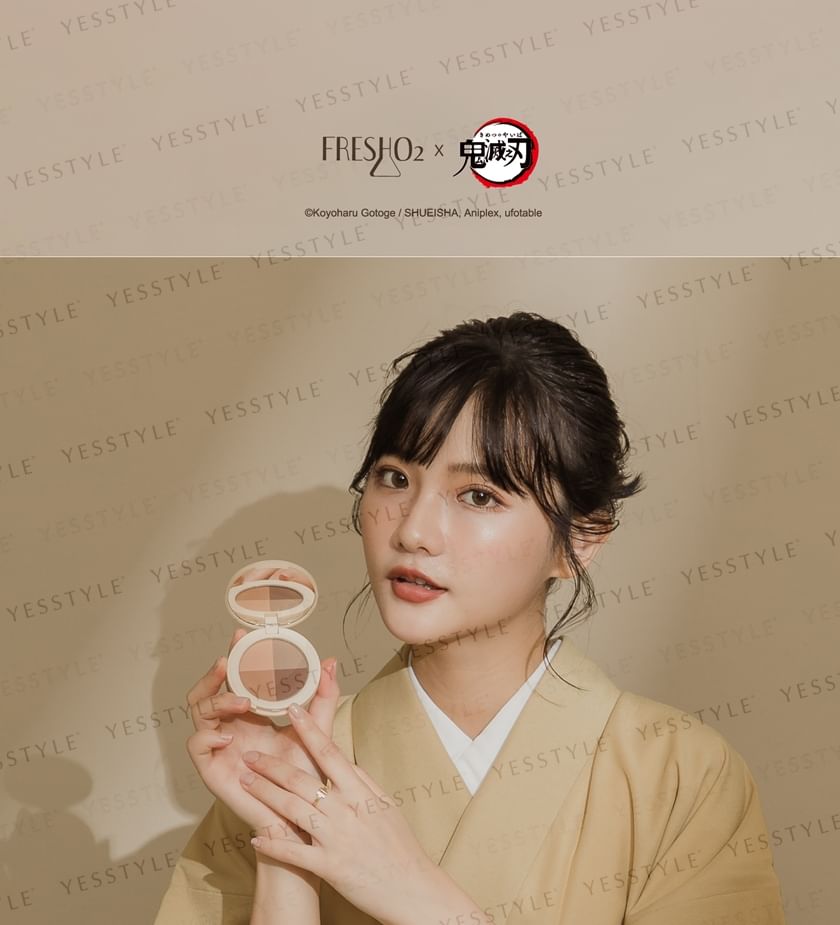 Buy FreshO2 - Demon Slayer: Kimetsu No Yaiba 4 Color Eyeshadow Palette ...