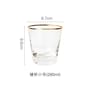 Hashi - Golden Rim Textured Drinking Glass | YesStyle