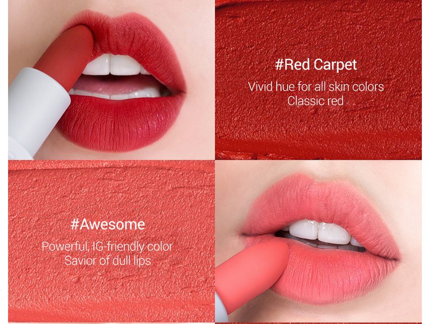 romand Zero Gram Matte Lipstick - 8 Colors | YesStyle