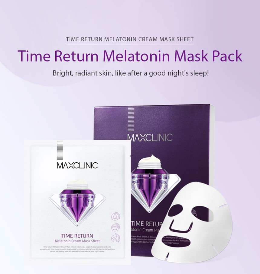 Buy MAXCLINIC - Time Return Melatonin Cream Mask Set (x40) (Bulk Box ...