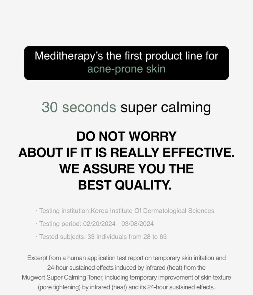 Buy Meditherapy - Mugwort Super Calming Toner in Bulk | AsianBeautyWholesale.com