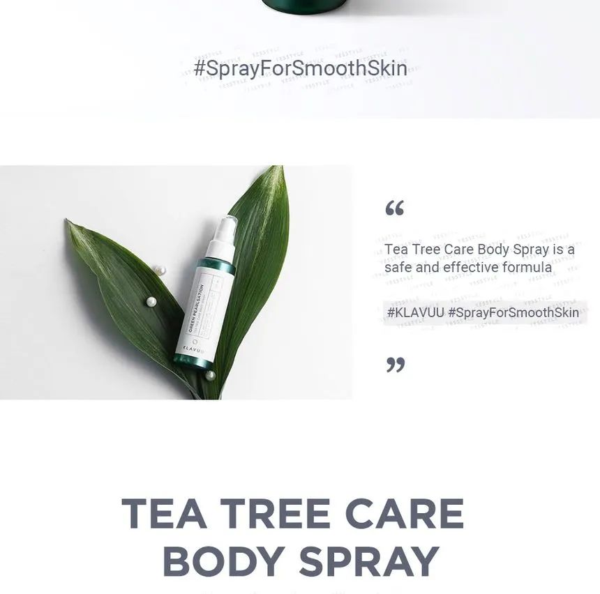 Buy KLAVUU - Green Pearlsation Tea Tree Care Body Spray 100ml in Bulk ...