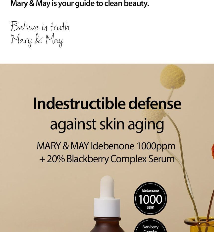 Buy Mary&May - Idebenone + Blackberry Complex Serum in Bulk ...