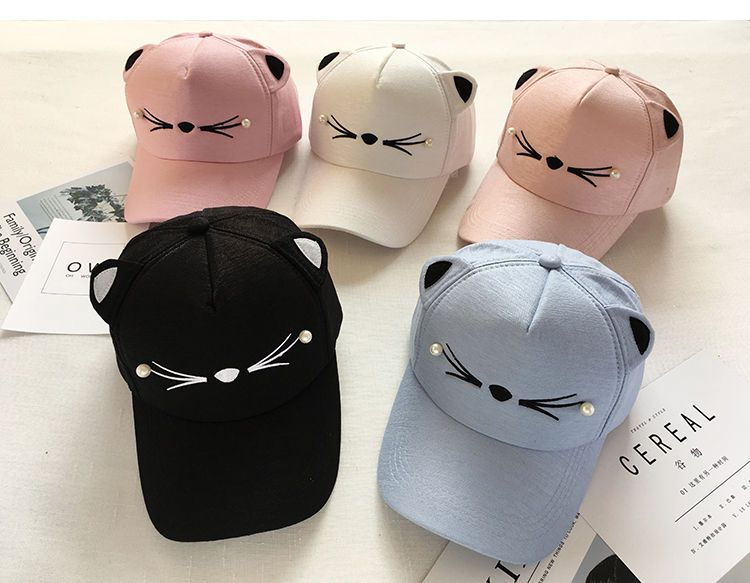 Ordinario Embroidered Cat-Ear Cap | YesStyle