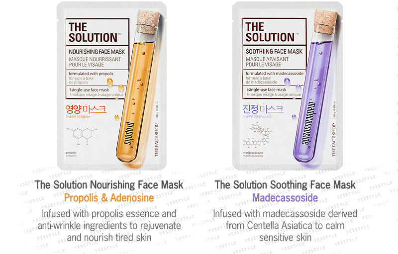 THE FACE SHOP The Solution Mask Sheet 1pc (10 types) | YesStyle