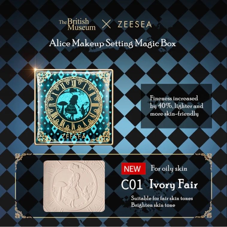 Buy ZEESEA - Alice in Wonderland Series Oil Control Matte Pressed Powder - 2 Colors (x96) (Bulk ...