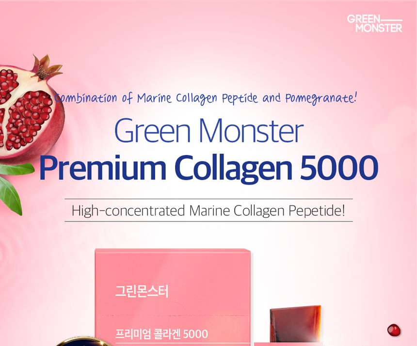 Buy GREEN MONSTER - Premium Collagen 5000 in Bulk ...