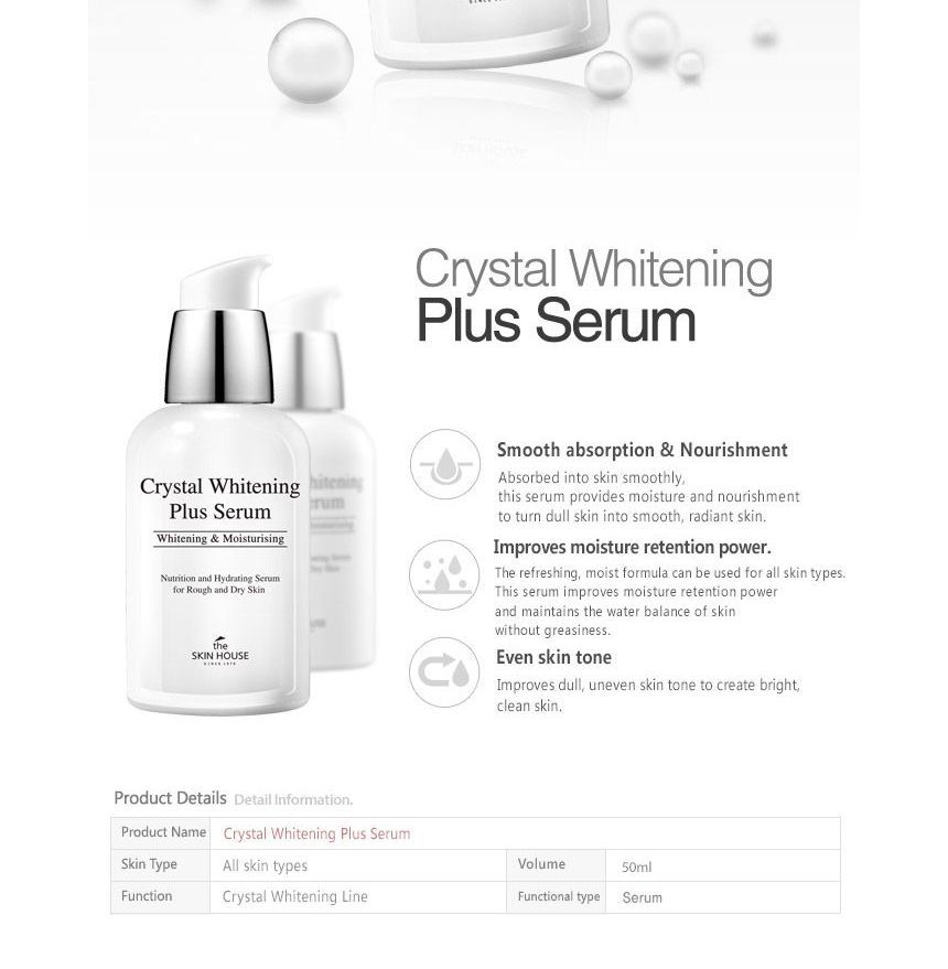 Buy the SKIN HOUSE - Crystal Whitening Plus Serum (x80) (Bulk Box) in ...