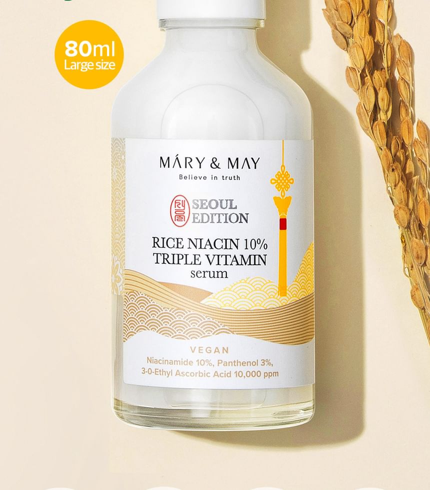 Buy Mary&May - Rice Niacin 10% Triple Vitamin Serum Seoul Edition in Bulk | AsianBeautyWholesale.com
