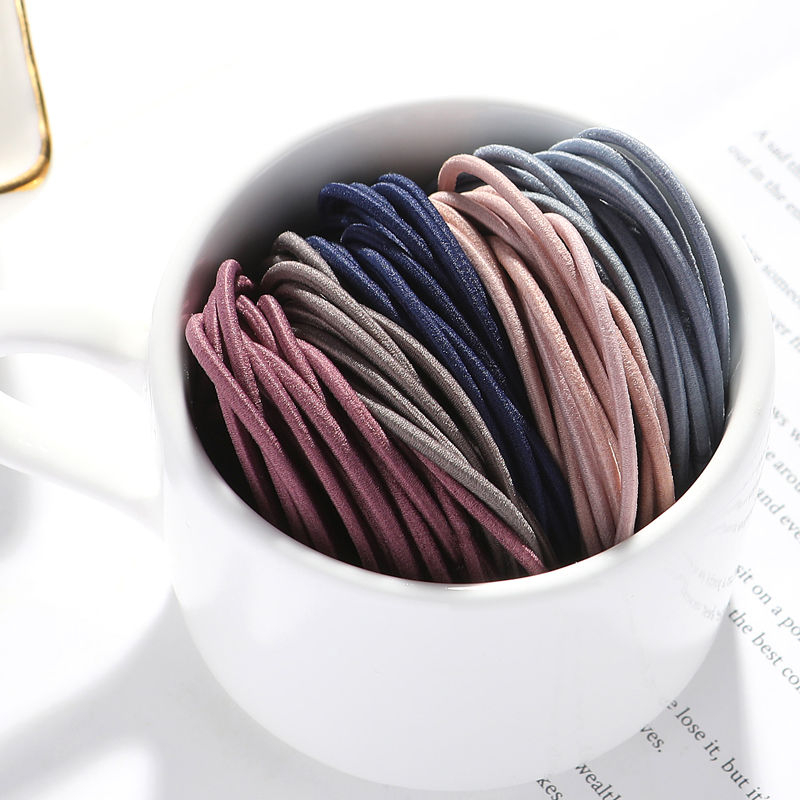 Miss Floral Plain Color Hair Ties (50 pc / 100 pc) | YesStyle